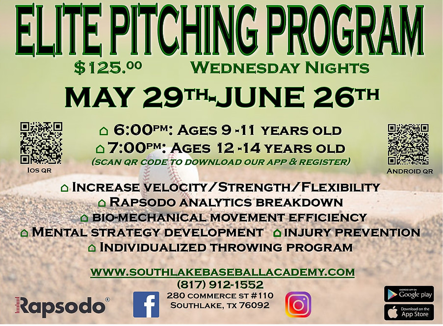 ELITE PITCHING PROGRAM | SBA