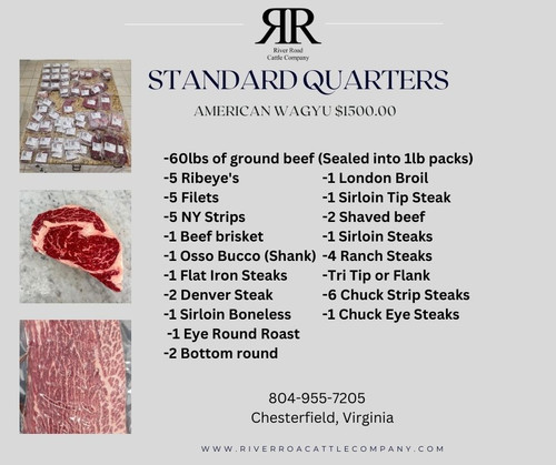 Standard Quarter - American Wagyu | River Road Cattle Co