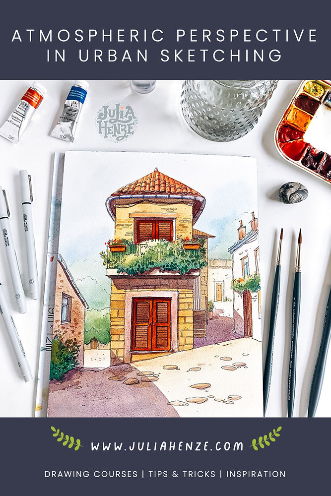TUTORIAL: ATMOSPHERIC PERSPECTIVE IN URBAN SKETCHING