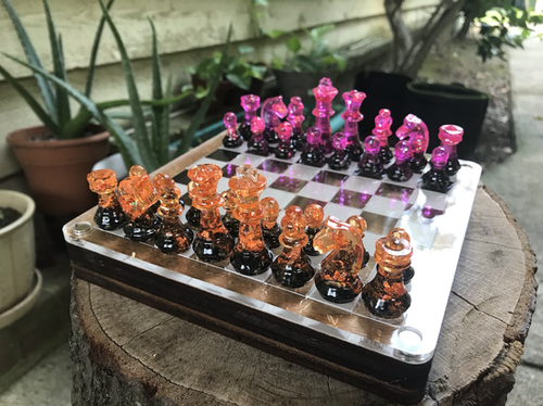 FULL Mini Chess Set with board | Deathwish Dice
