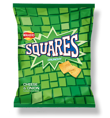 Walkers Cheese & Onion Squares | JTS Snack Foods
