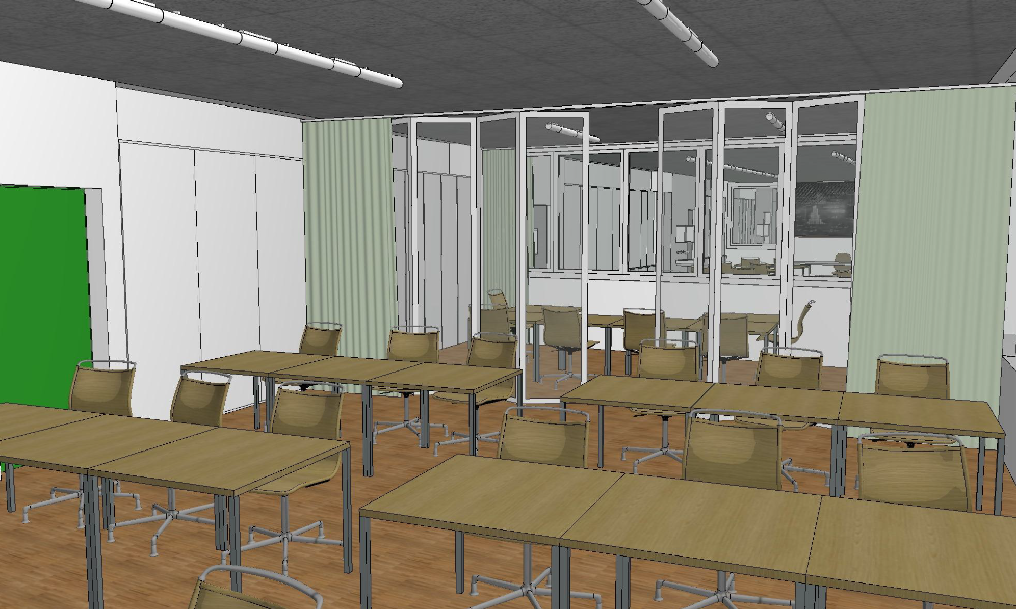 3D Classroom Model - AI Design | ArchiVinci | 11146