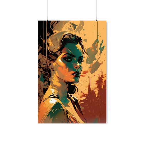 Vintage girl Poster | SivaSemiArt