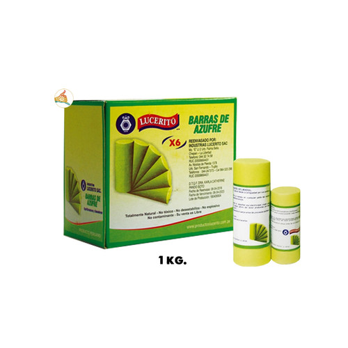 Barras De Azufre 1 Kg (6 Unid.) | lamano-world