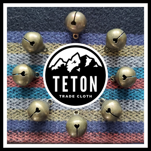 (10 Pack) 1/2" Brass Hawk Bells | Teton Trade Cloth