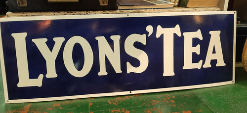 Lyons Tea large metal sign | curiositycove