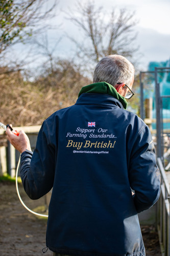 Mens ‘Buy British’ softshell long sleeve jacket | Back British Farming
