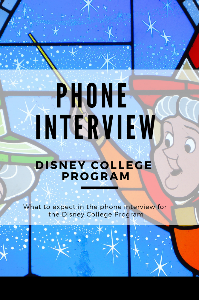 Disney College Program Phone Interview