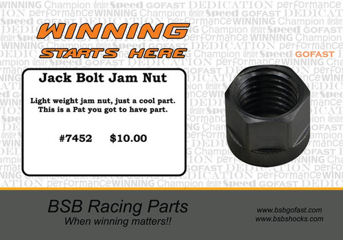 BSB Jack Bolt jam nut | Moonlite Race Parts