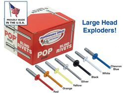 POP Rivets - LARGE Head (3/16" Exploding Rivet)-box of 250 multiple ...