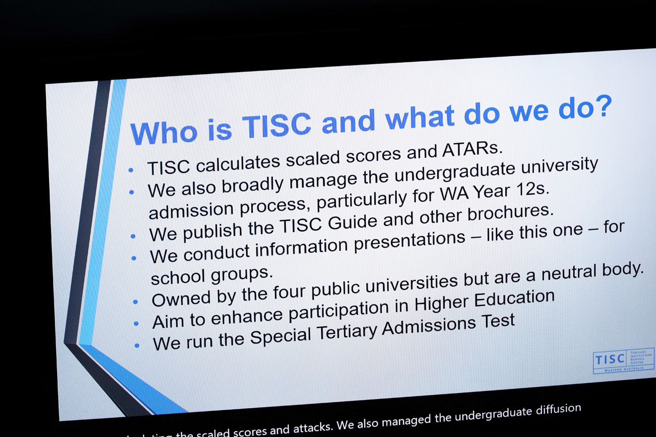 TISC Presentation Empowers Year 12 Students for University Admissions ...