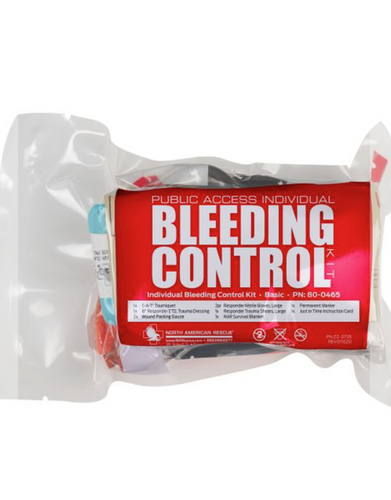 Public Access Individual Bleeding Control Kit - Vacuum Sealed ...