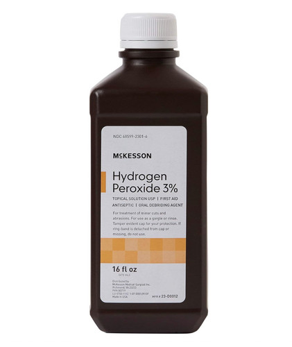 Hydrogen Peroxide 3% 16 oz, Ea | Hollwood CPR and First Aid Training