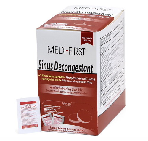Sinus Pain & Pressure Tablet 2's UD, 125/Bx | Hollwood CPR and First ...