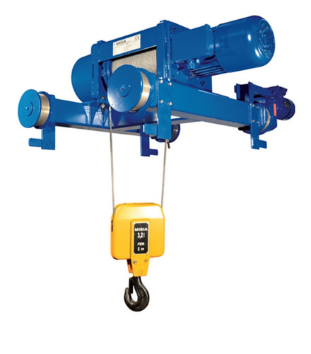 10 Ton Misia Rope Hoist on 4 Wheel Crab carriage | Hoist Factory | For ...