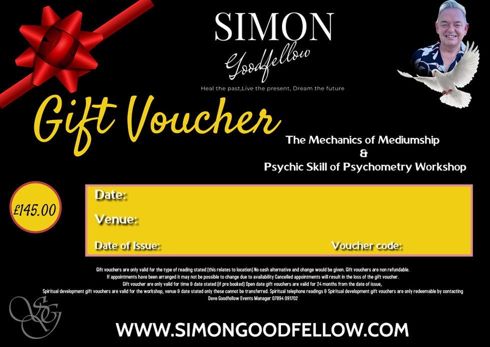 Shop | Simon Goodfellow Spiritual Medium & Clairvoyant