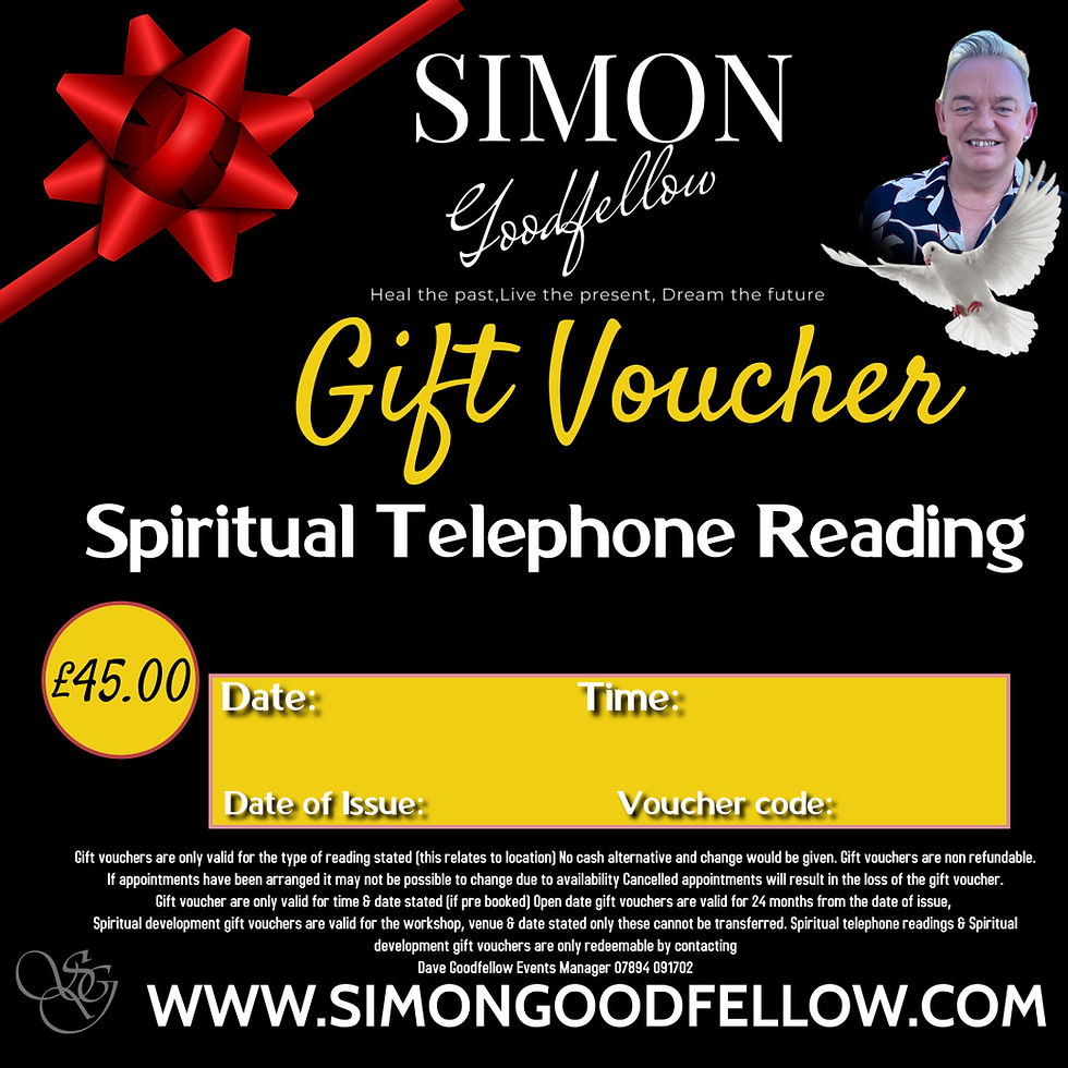 Spiritual | Simon Goodfellow Spiritual Medium & Clairvoyant | England