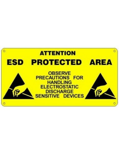 ESD PROTECTED AREA STICKER(SP-174) | ESD STORE