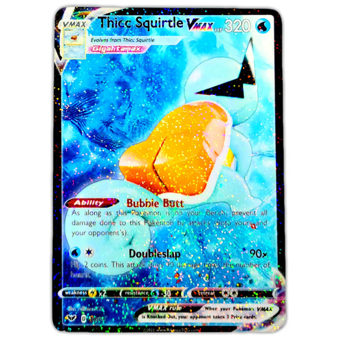 Thicc Squirtle VMAX Full Art Holo Pokemon Card $ 19.99USD | AllianceTCG