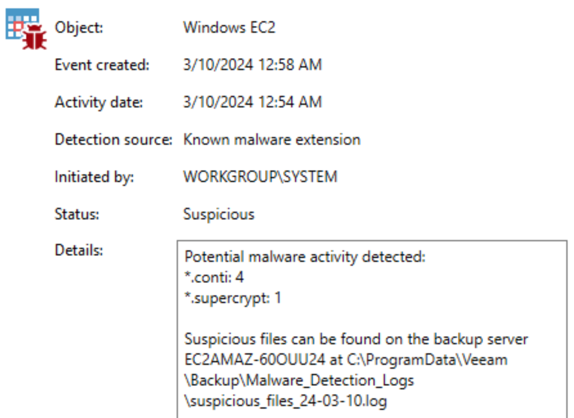 Scan Cloud Workloads for Malware with Veeam
