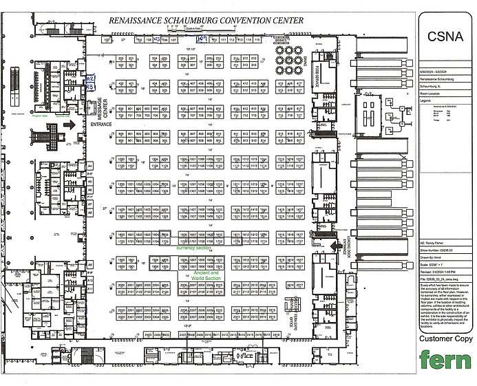 Bourse Layout | Central States Numismatic Society
