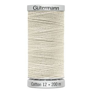 Gutterman Off White - Sulky Cotton 12 200M - 1071 | The Sewing Stable