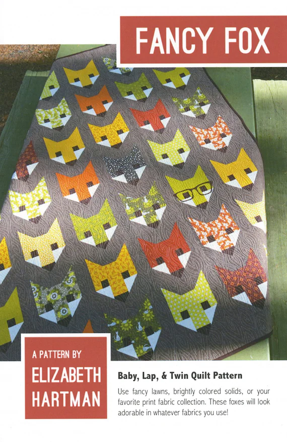 Fancy Fox Quilt Pattern (in 3 sizes) - Elizabeth Hartman | The Sewing ...