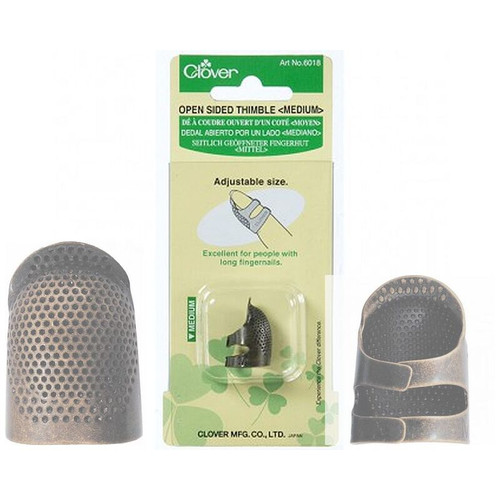 Clover Open Sided Thimble - Medium | The Sewing Stable
