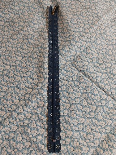 Navy Blue Fancy Zip - 30cm | The Sewing Stable