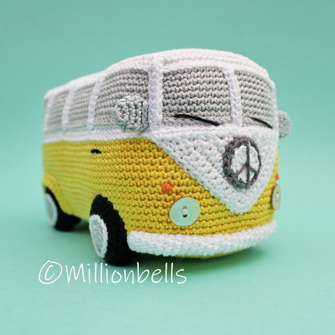 Amigurumi Bus Camper Hippie Van Classic Retro Car Crochet Pattern PDF ...