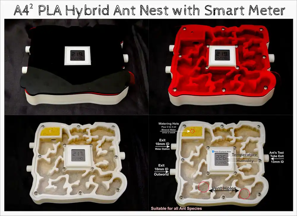 Ant Farm Kit A4-2 Smart Meter Live Queen Ant Nest
