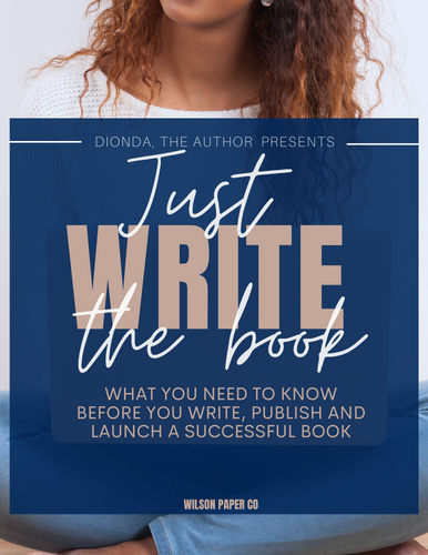Just Write the Book | Instant Download | Wilson Paper Co.