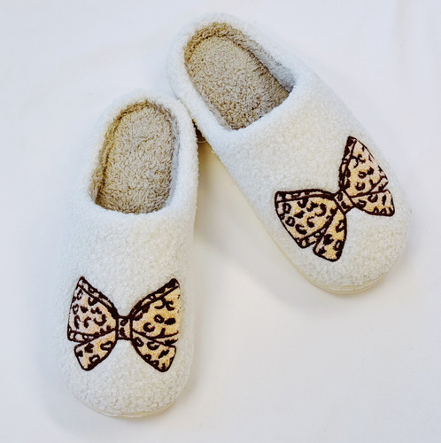 Emily Bow Cozy Lounge Slippers | STAR KANDLES