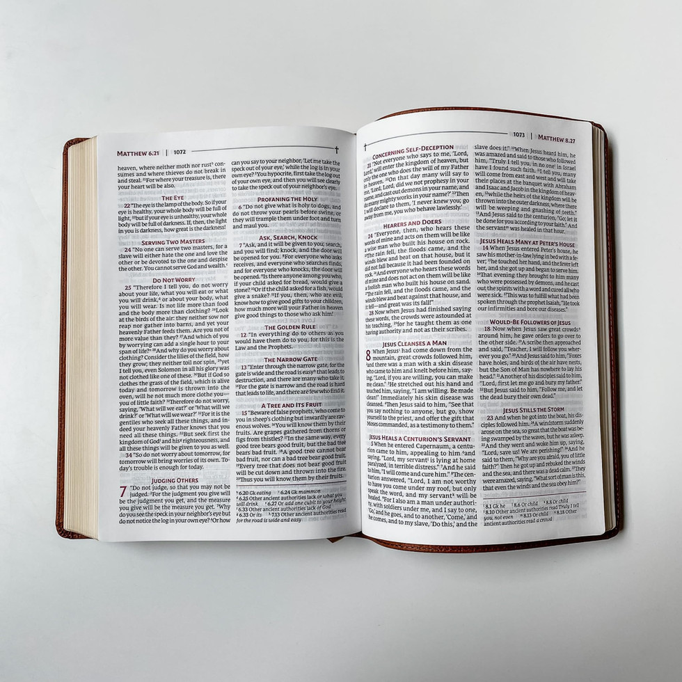 NRSV With Apocrypha - Brown | Joy Creative Bibles