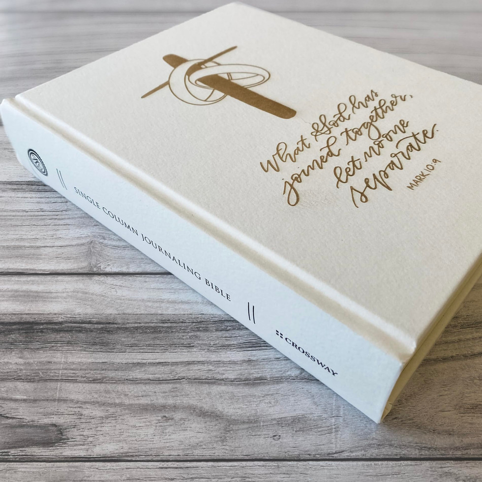 ESV Journaling Bible - Hardcover White | Joy Creative Bibles