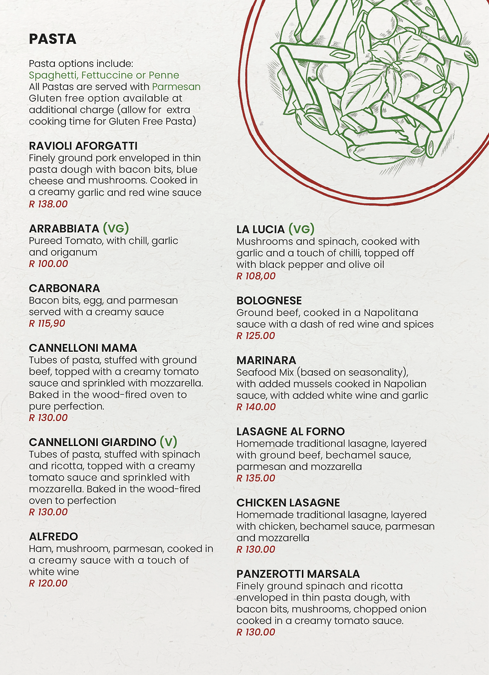 MENU | Enzo Pizzeria