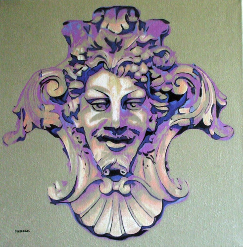 Inspiré d'un mascaron de Bacchus (Strasbourg, France) | Mercédès Soret