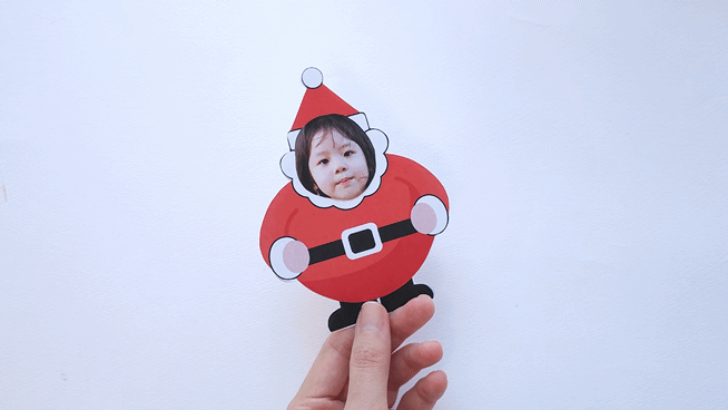 Custom Kids Face Christmas Ornament Printable