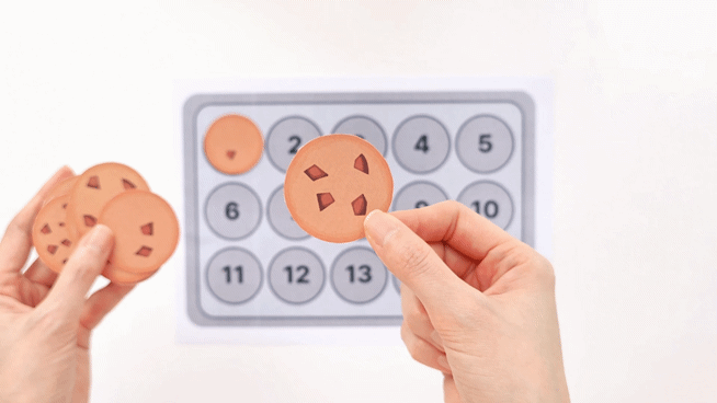Cookie Jar Counting Activity Printable