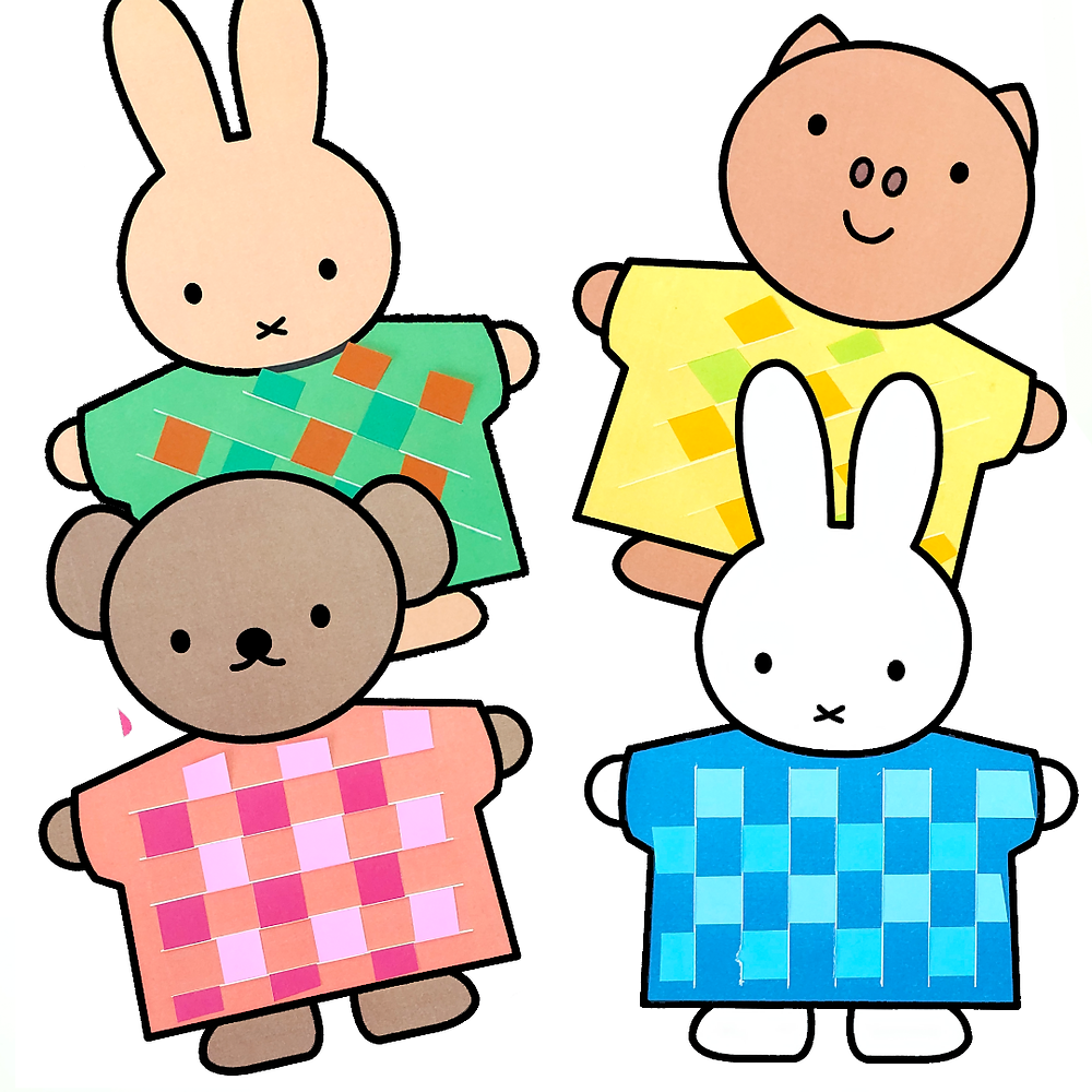 Paper Weaving Craft Free Printable Miffy