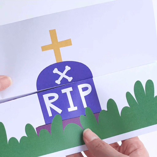 How to Make a Folding Surprise – Halloween Crafts Printables