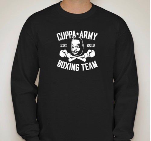 OFFICIAL CUPPA ARMY BOXING TEAM LONG SLEEVE T | Beetle Merch Cuppa