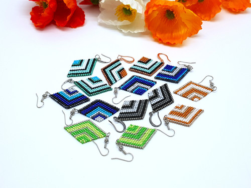 Earrings Rhombuses | Lara Joly Craft