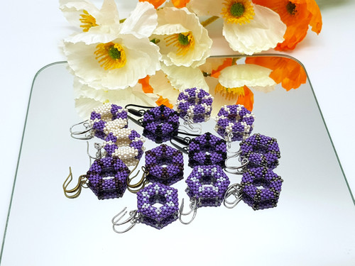 Hexagons earrings | Lara Joly Craft