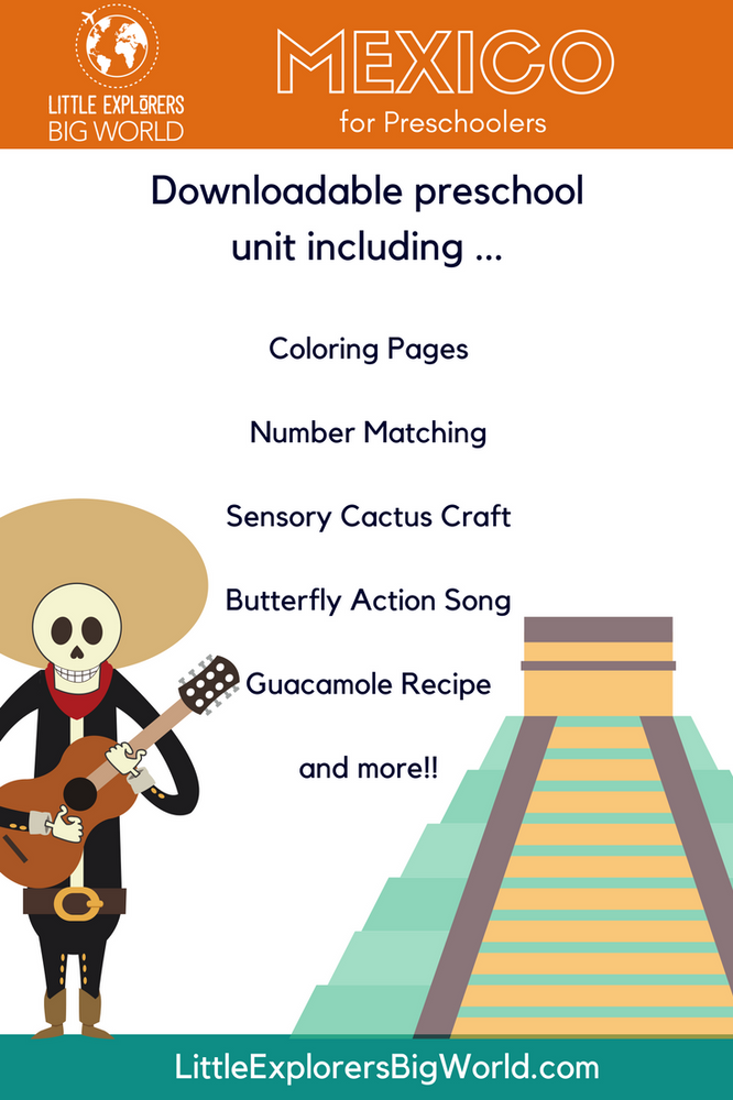 FREE Printable Mexico Unit for Preschool