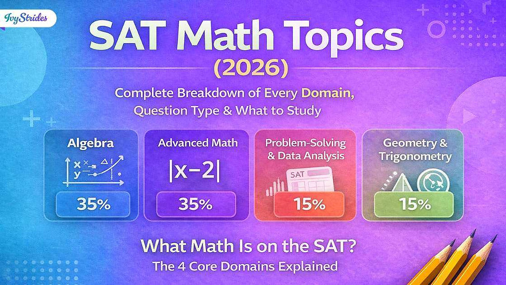 SAT Math Topics 2026: Complete Syllabus, Difficulty & Study Guide