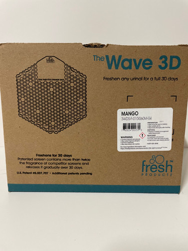 Wave 3D Urinal Screen, Box of 10 | Casco Cleaning Solut