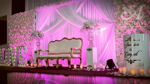 Athena Stage Decor Package | Amethyst Wedding