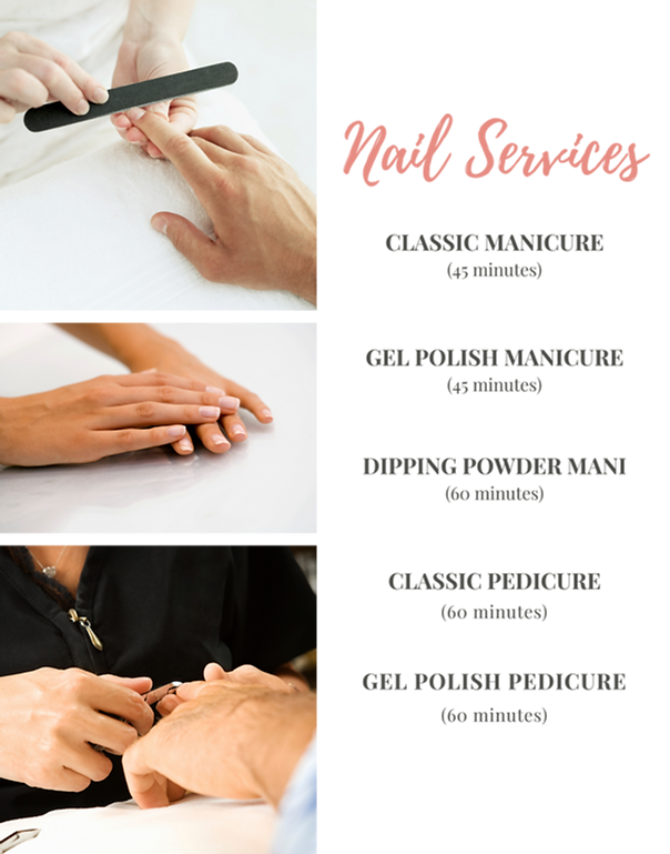 Haven Salon | Nail Service Menu | Dewitt MI Salons