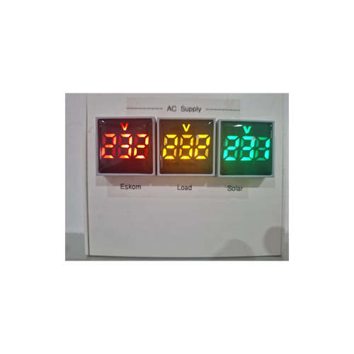 3 Way LED Voltage Display (220V) With Fuses | PAV Solar & Electrical ...